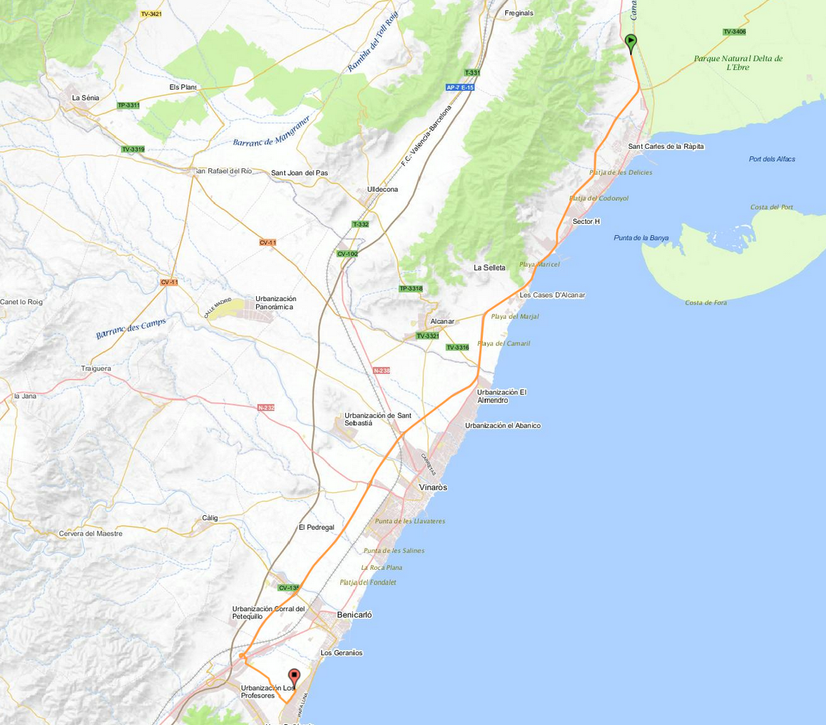 Plànol de l'Institut Cartogràfic de Catalunya